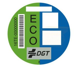 Distintivo ambiental DGT 'ECO' - Tienda Centrowagen